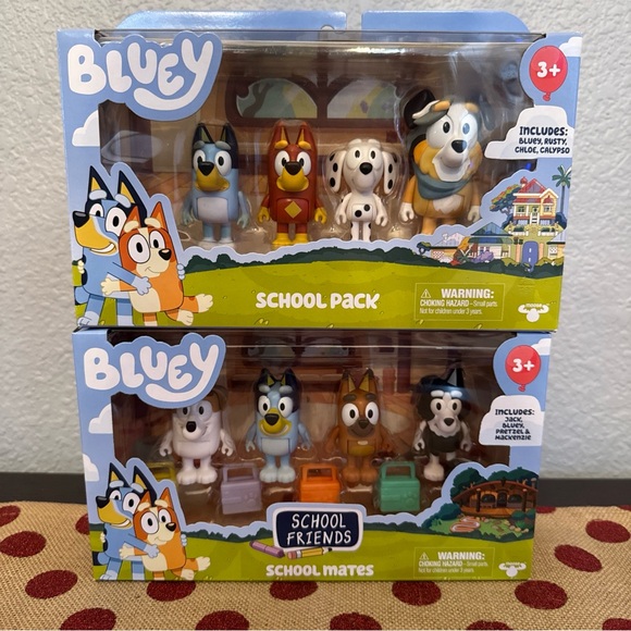 Toys | Bluey School Mates And School Pack Set Of 8 Figures | Poshmark